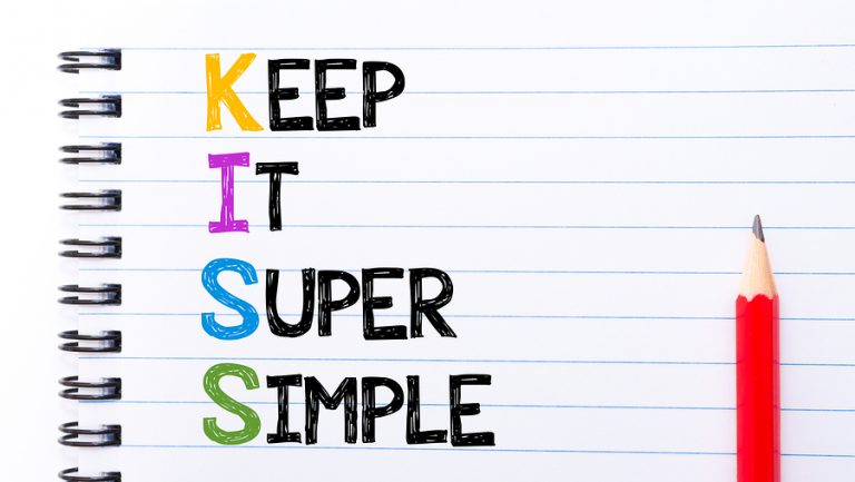 When to KISS – Keep It Super Simple – Thriving Now